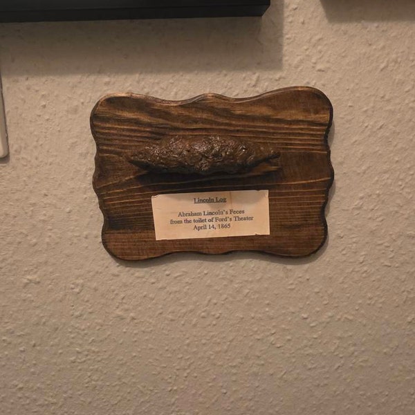 Abraham Lincoln's Last Poo Lincoln Log Sculpture Sideshow Gaff - Etsy