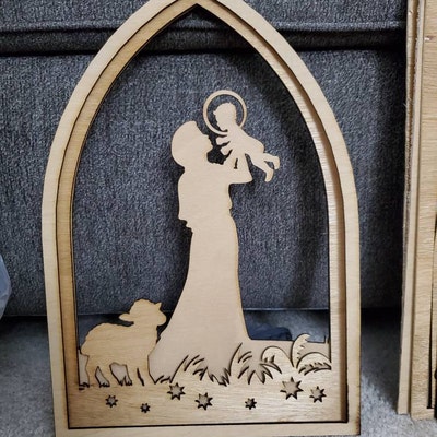 Christian Laser Cut File Holy Svg Dxf Laser Cut File Christmas ...