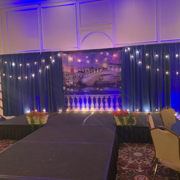Venice Photo Backdrop, Italy Photo Backdrop, Venetian, Prom Theme Party ...