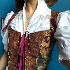 Corset Bodice Short vest Bustier Wench wear Lace up Sexy | Etsy