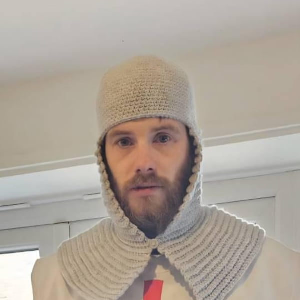 Crochet Pattern Chain Mail Coif Hat - Etsy