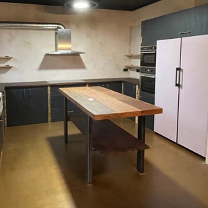 Pair of Metal Bench Legs With Back Support Industrial Look Heavy Duty ...