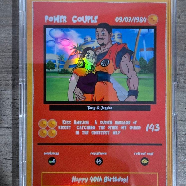 Anime Wanted Poster Card , Fully Custom Wanted Card, Wedding Gift ...