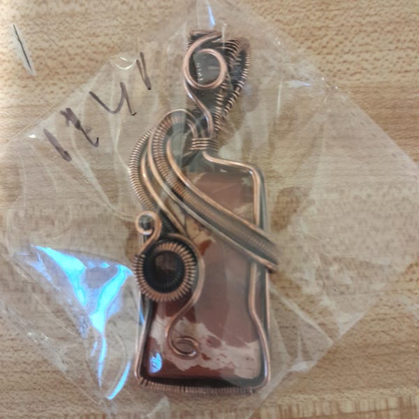 Ruby Pendant, Kashmir Red Ruby Tree of Life Copper Wire Wrapped Pendant ...