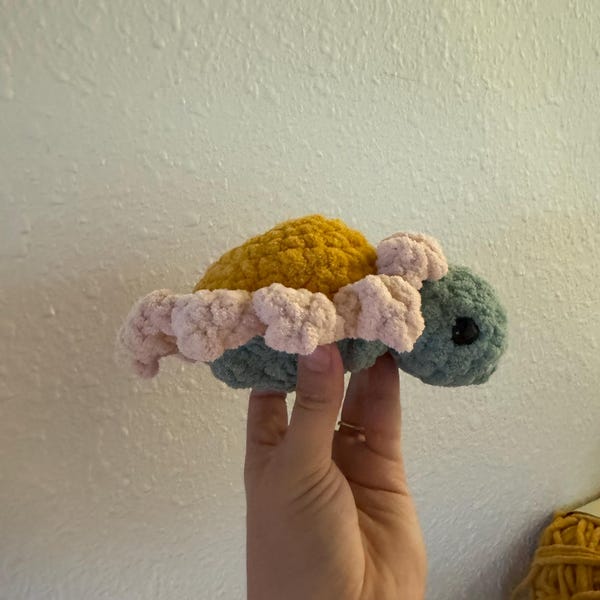 No Sew Baby Turtle Crochet Pattern, Miniature Turtle Amigurumi Pattern ...