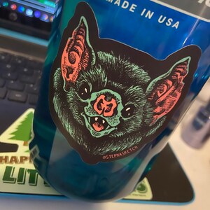 Bat Sticker Vampire Bat Horror Horror Art Horror Decor - Etsy