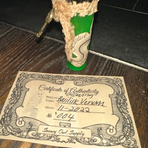 Boomslang Skin Magical Snake Skin Potion Ingredient Jar - Etsy