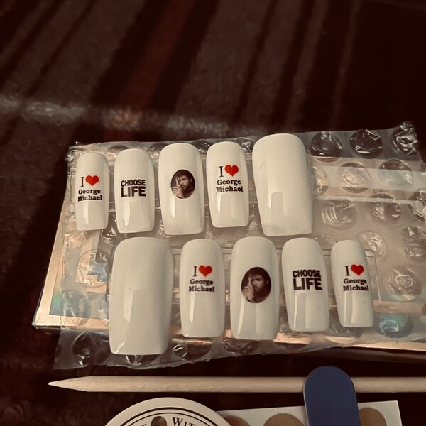 George Michael - Singer - Tribute Nails - Artist Nails - Celebrity ...