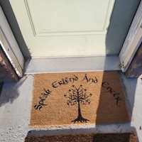 Funny Doormat: Speak Friend and Enter Tree, LOTR Welcome Mat 1425 - Etsy