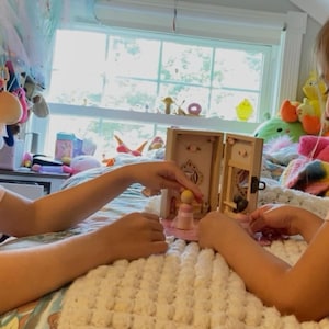 Farm Peg People Play Set, Barn Animals, Mini Travel Set, Gift for Kids ...