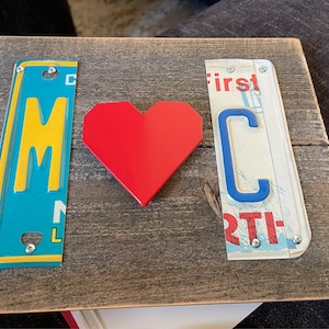 Unique Couple Gift for Husband or Wife / Custom HEART License Plate ...