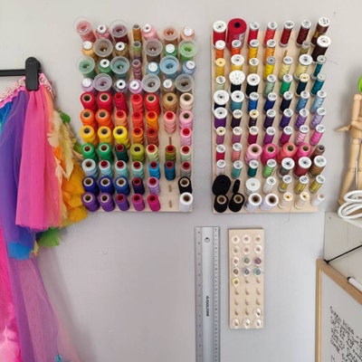 Spool Rack Thread Holder Sewing Pegboard Storage Sewing Room Organiser ...