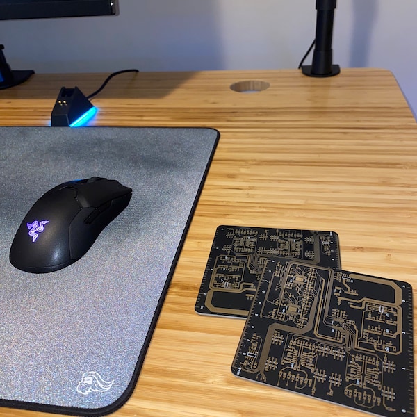 Circuit Board Coasters - Customized Text - Coffee Tea Computer Gift ...