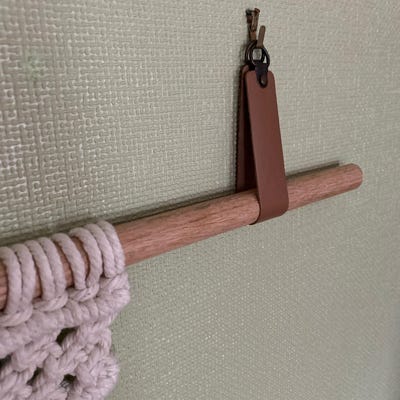 Leather Roll up Blind Holder Strap, Bambo Blinds Curtains Jalousie ...