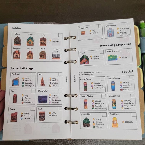 320+ PAGES - Updated to 1.6! Stardew Valley Planner / Game Guide PDF ...