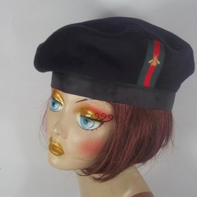 Wool Beret, Black, Designer Beret, Fashion Beret, Vintage Style Beret ...