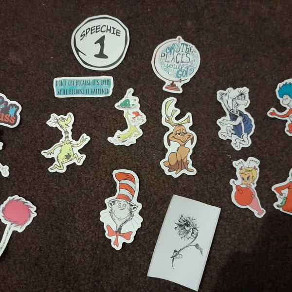 Dr. Seuss Sticker Packs - Etsy