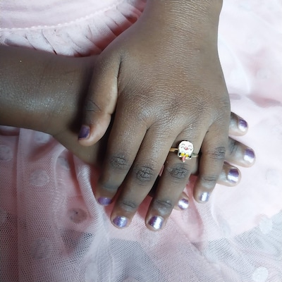 36pcs Little Girl Adjustable Rings in Box, Kids Jewelry Rings Set With ...