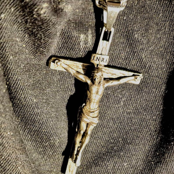 Crucifix Necklace Sword of the Spirit Catholic Cross Necklace Custom ...