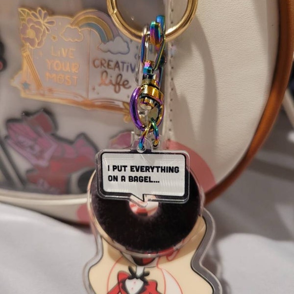 Everything Everywhere All at Once Keychain • Everything Bagel • Acrylic ...