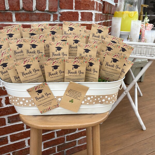 Custom Graduation Party Seed Packets, Nurse Graduation Gifts, Class of ...