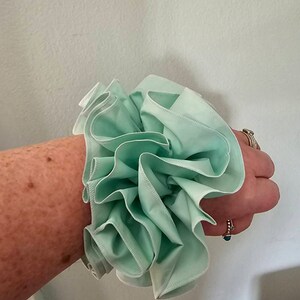 Beautiful Flower Shaped Scrunchie , Made From Embroidered Cotton - Etsy