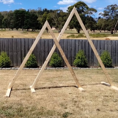 Double Triangle Wedding Arch Plans, DIY Double Wedding Arbor Plans ...