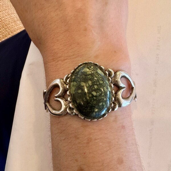 Turza Wells and Andrew Shows Enamel & Inlay Gemstone on Sterling Silver ...