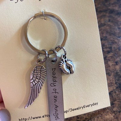 Baby Angel Keychain, Mommy's Keychain, Daddy's Keychain, Father's ...