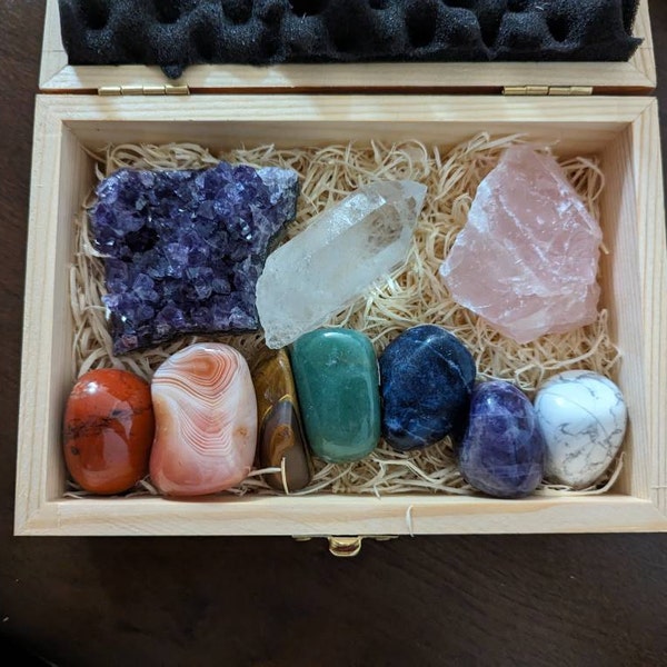 CRYSTALYA Full Moon Crystal Ritual Kit - Etsy