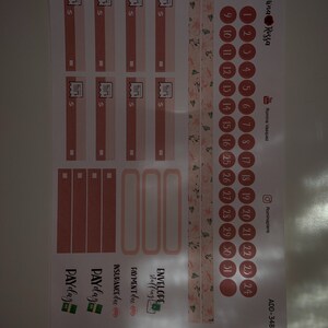 Neutral Budget Expense Stickers Custom Color - Etsy