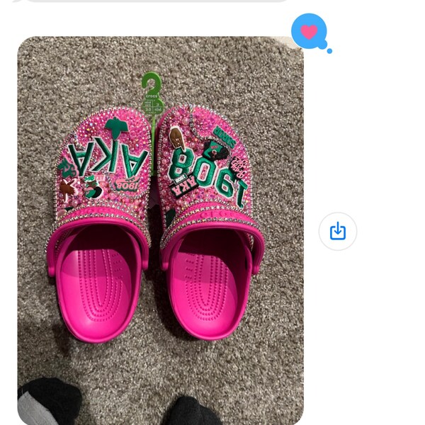 Pink and Green AKA Bling Crocs Custom Sorority Shoes, Perfect Gift for ...