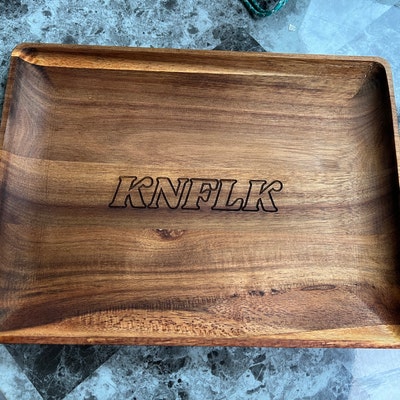 Custom Engraved Tray Personalized Wood Tray, Custom Housewarming Gift ...