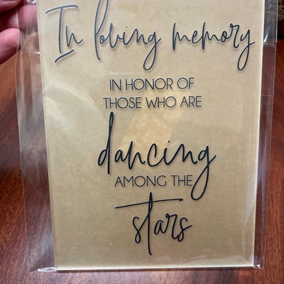 In Loving Memory in Honor of Those Who Are Dancing Among the Stars ...