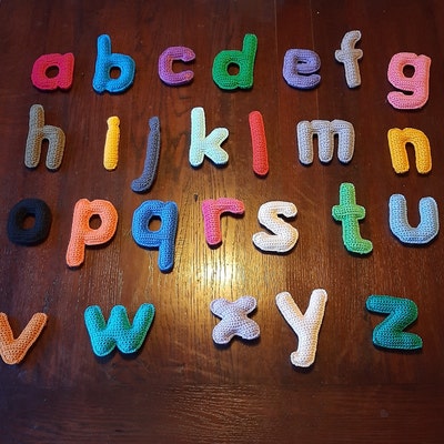 Crochet Pattern: Alphabet Lowercase Letters, Soft Letters, Play Letters ...