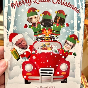 Elf Yourself Merry Christmas Greeting Card With Personalized Message ...