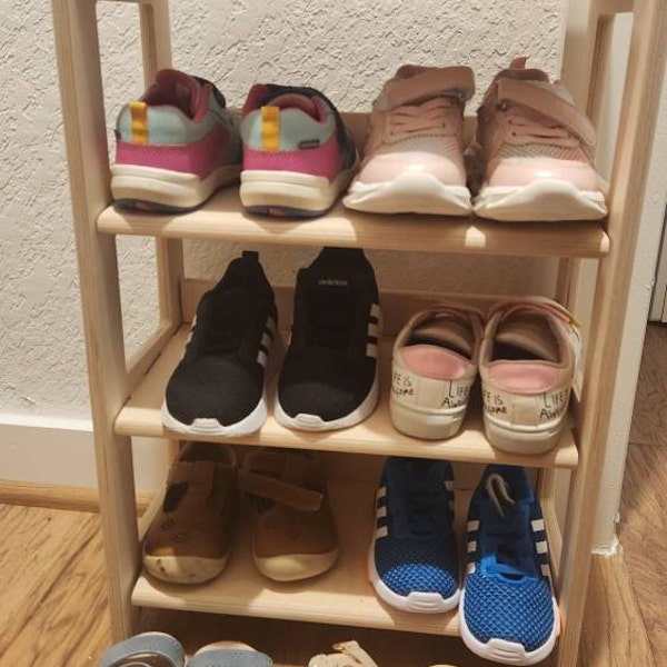 Minimalist Toddler Shoe Tower Toddler Shoe Rack Closet Organizer ...