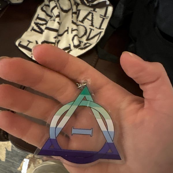 Therian Theta Delta Symbol Pride/lgbtq+ Double-sided Keychain - Etsy