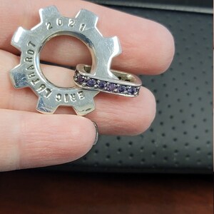 Sterling Silver Ring Tv Flash Logo Hand Carved Unisex for - Etsy