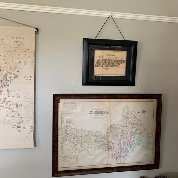 Tennessee State Map Print of an 1827 Map on Parchment Paper - Etsy