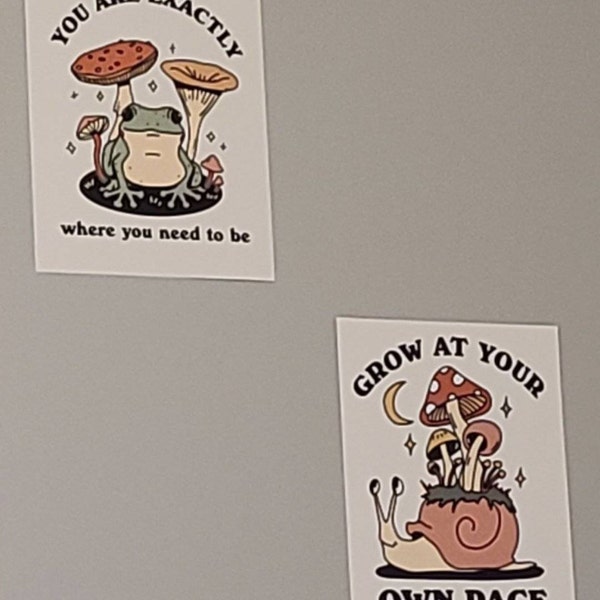 Retro Quote Wall Print, Colorful Wall Art Illustration, Groovy Wall ...