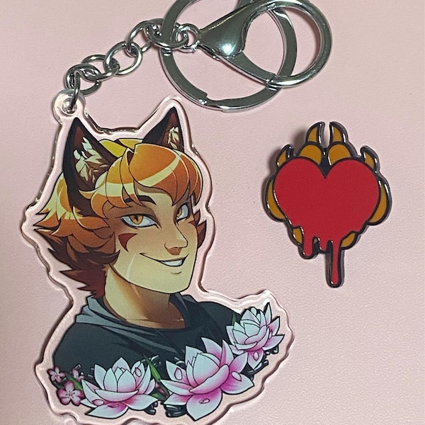 Hard Enamel Pin - Ren Heart - Etsy
