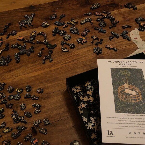 Unicorn Rests Jigsaw Puzzle for Adults | Unicorn Tapistries Artwork ...