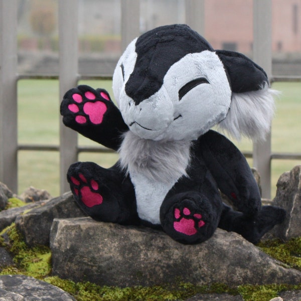 Plush Sewing Pattern PDF Furry Anthro Stuffed Animal - Manokit Plushie ...