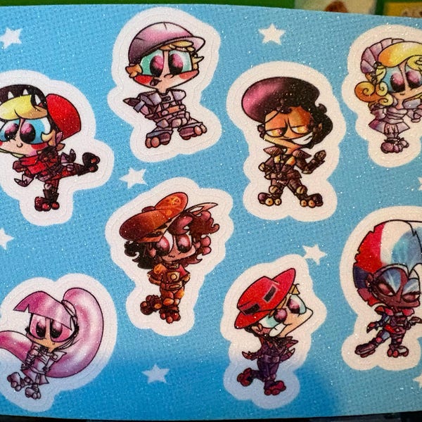 Starlight Express Glitter Sticker Sheet - Etsy