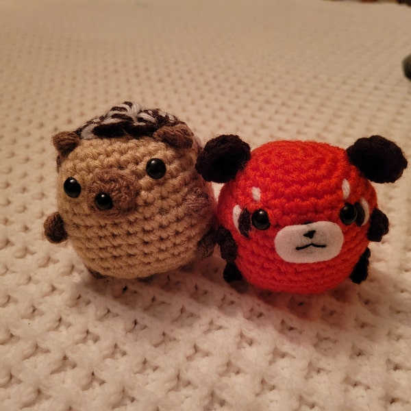 9-in-1 Amigurumi Animals Crochet Pattern Bundle / Hedgehog Red Panda ...