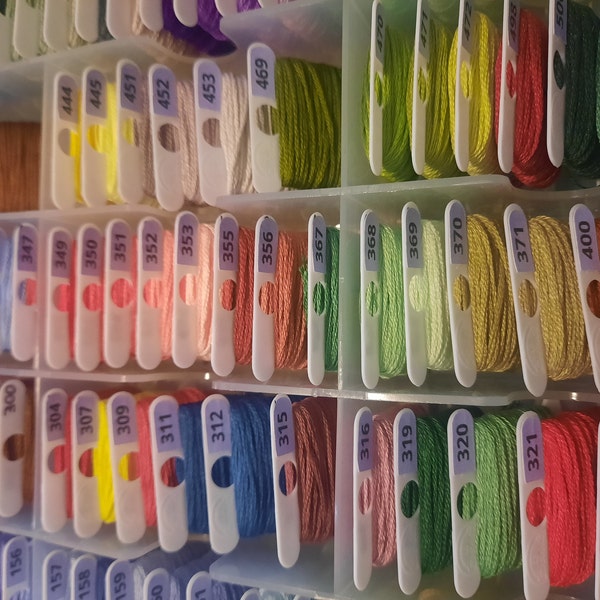 DMC Thread Labels - NUMBERS ONLY - Organize Your Bobbins With Large ...