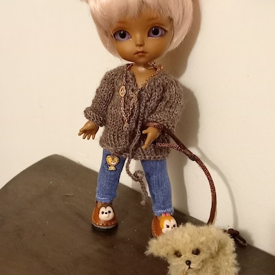 Miniature Dog Realistic Dog Maltipoo Puppy Fluffy Pup Crocheted Dog ...