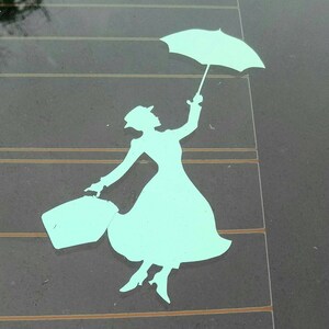 Mary Poppins Inspired Vinyl Car Decal Nanny Practically | Etsy