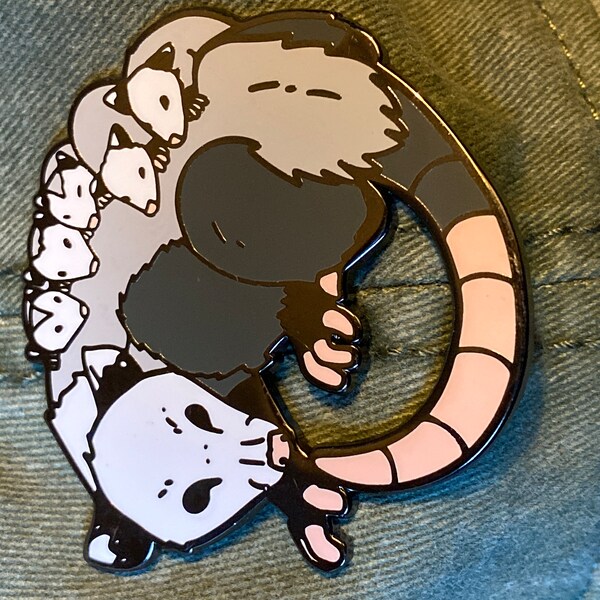 Mama Opossum Hard Enamel Pin 2inch - Etsy